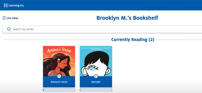 Students: Access the Learning Ally Audiobook Solution Through ClassLink ...