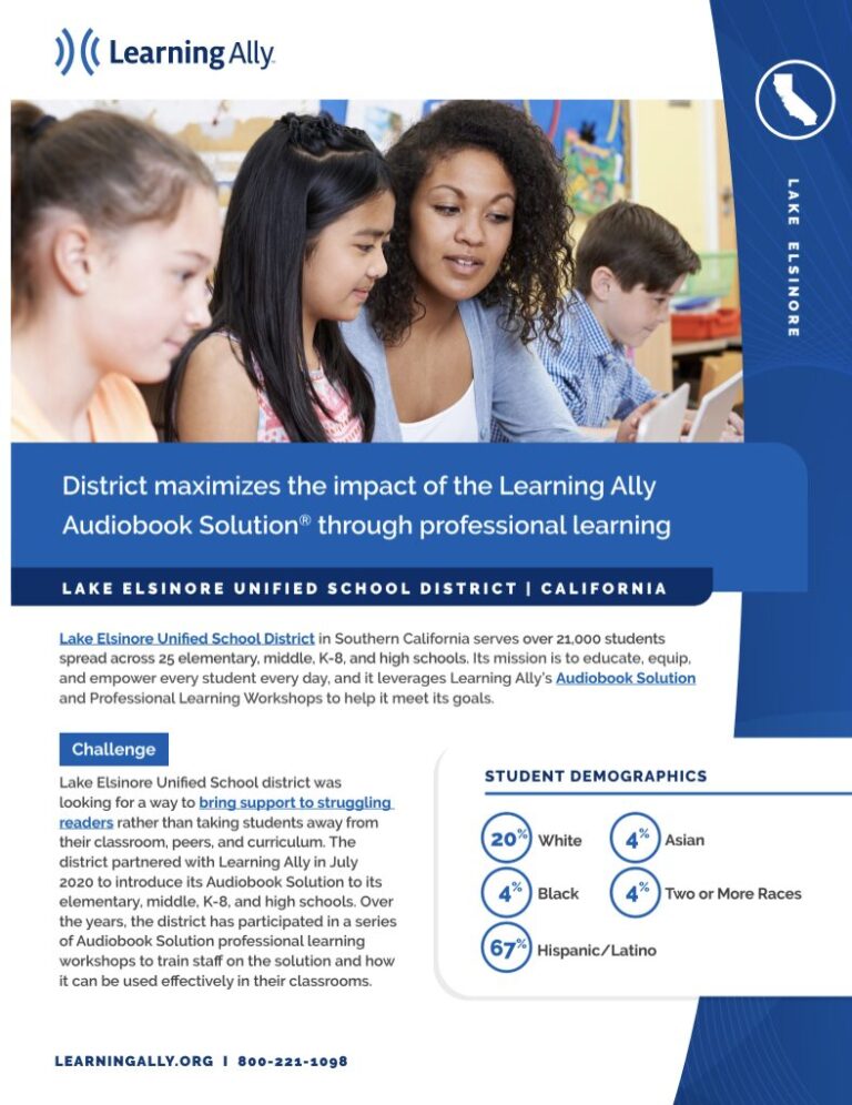 Audiobooks Transform California Students Into Enthusiastic Readers - Learning Ally